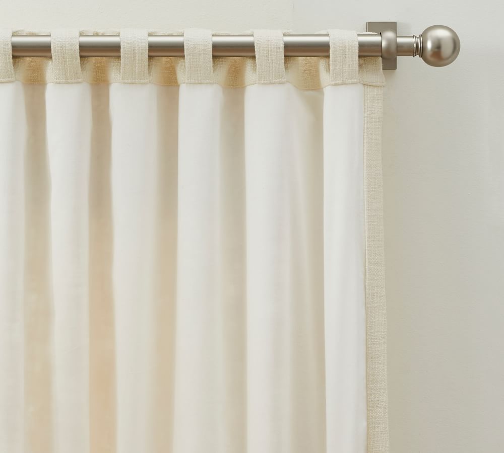 Faye Textured Linen Curtain | Pottery Barn