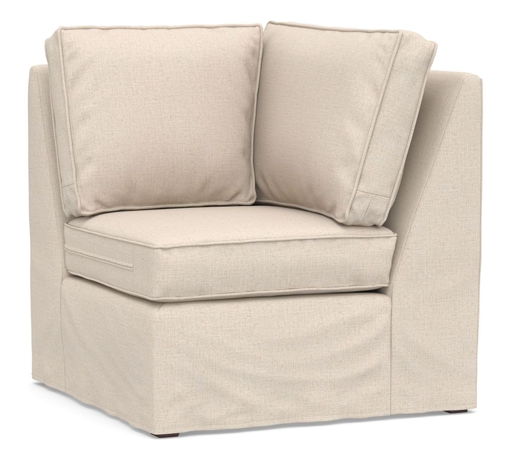 Cameron Square Arm Sectional Component Slipcovers | Pottery Barn