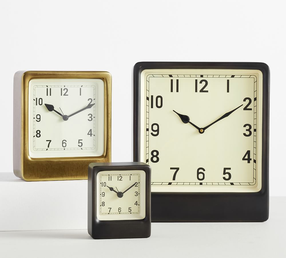 Anton Desktop Clock | Pottery Barn