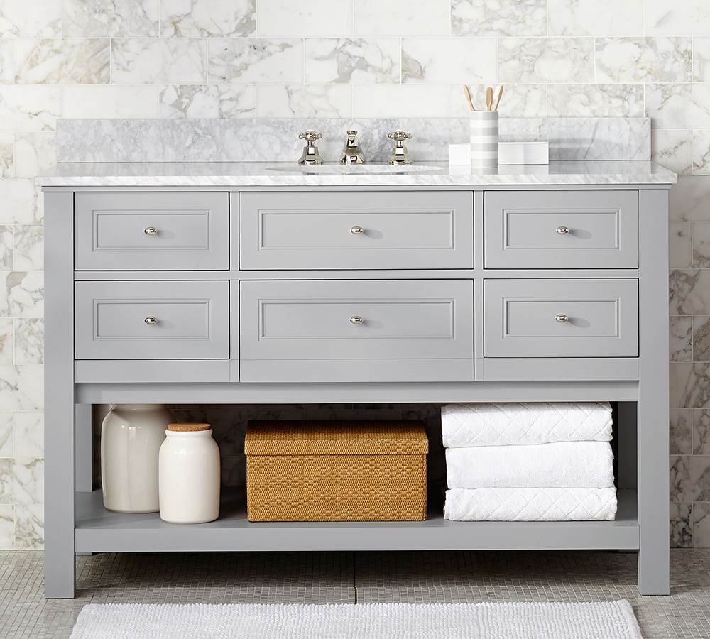 Classic 55" Single Sink Vanity | Pottery Barn