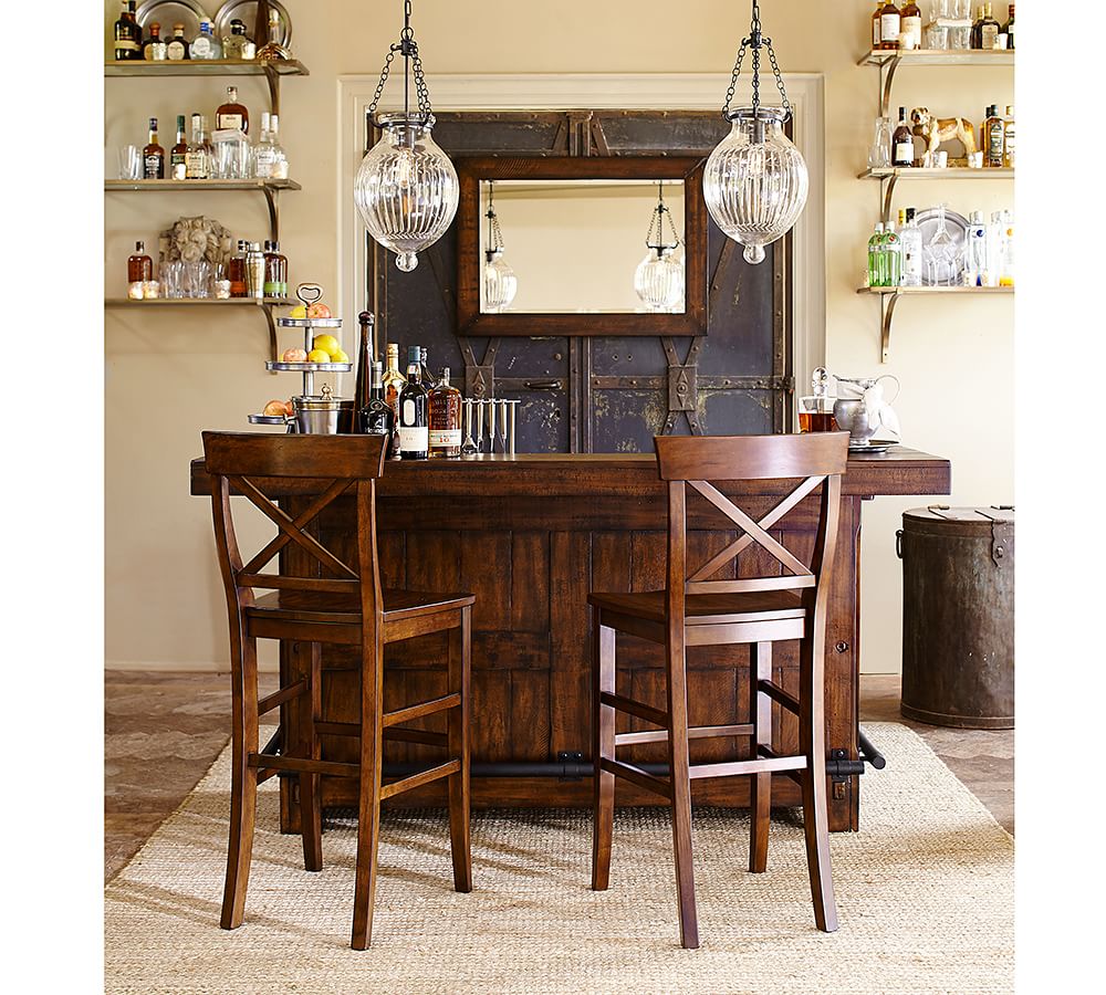 Rustic 80" Ultimate Bar | Pottery Barn