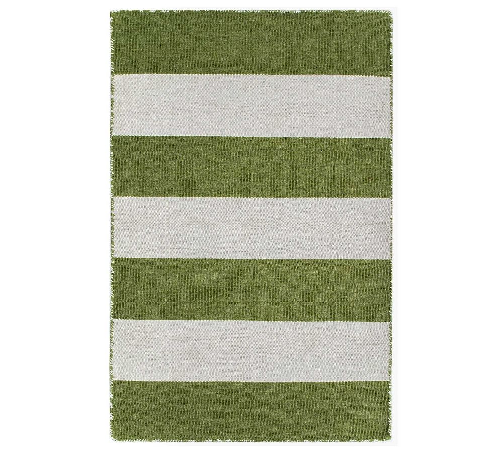 Alfie Striped Indoor/Outdoor Rug - Natural | Pottery Barn