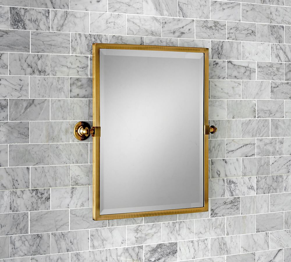Kensington Pivot Rectangular Wall Mirror | Pottery Barn