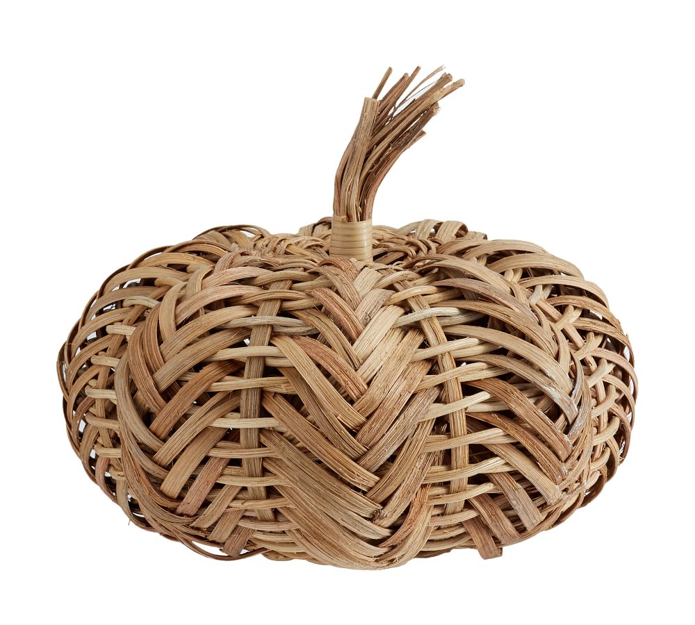 Handwoven Rattan Pumpkins | Pottery Barn