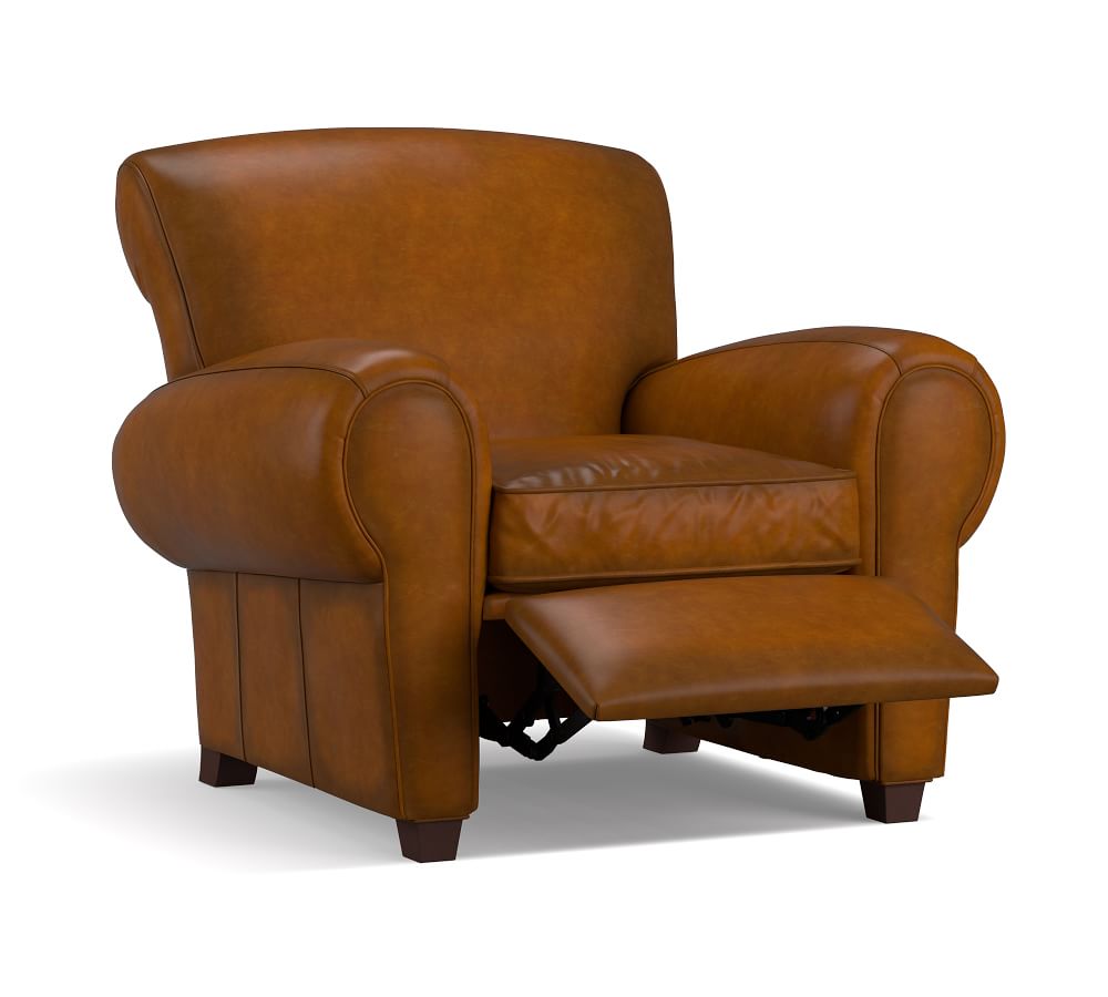 Manhattan Leather Recliner | Pottery Barn