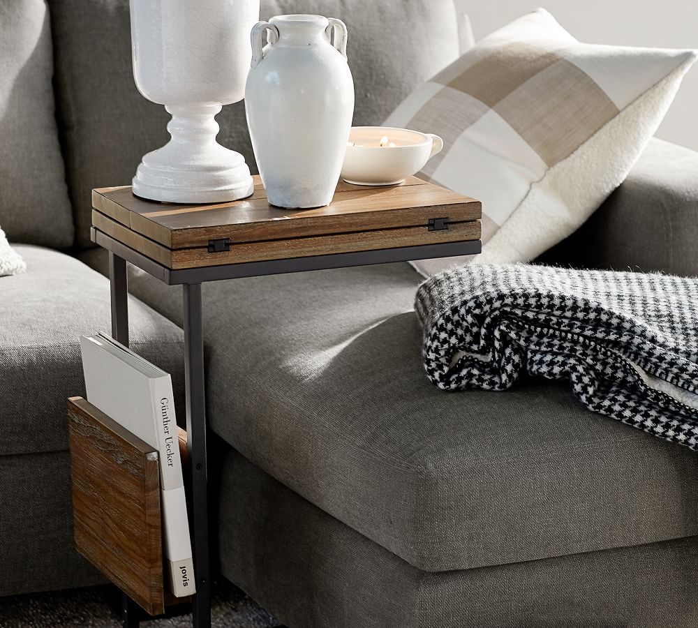 Allen 18" Extending C-Table | Pottery Barn