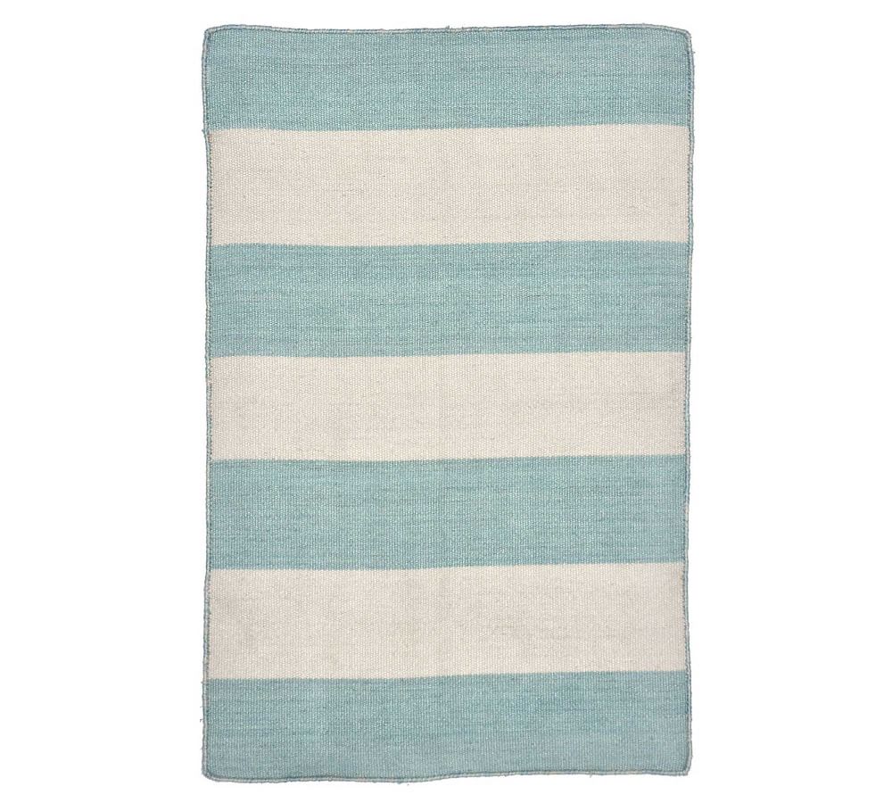 Alfie Striped Indoor/Outdoor Rug - Natural | Pottery Barn