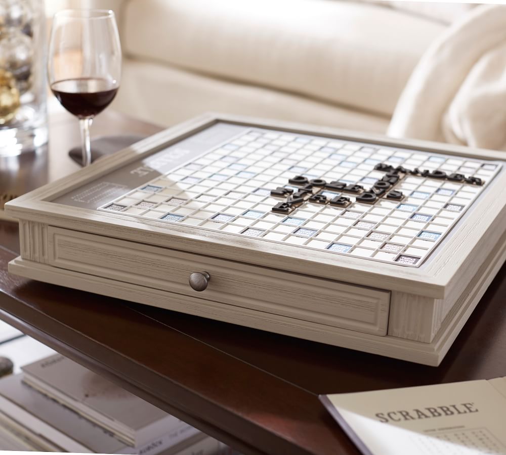 Wooden Scrabble Board Game - Luxury Edition | Pottery Barn