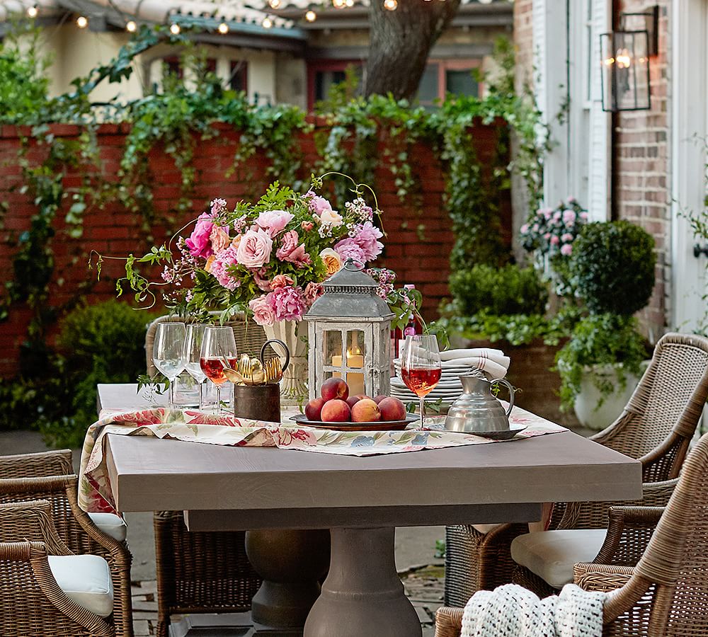 Marla Floral Table Throw | Pottery Barn