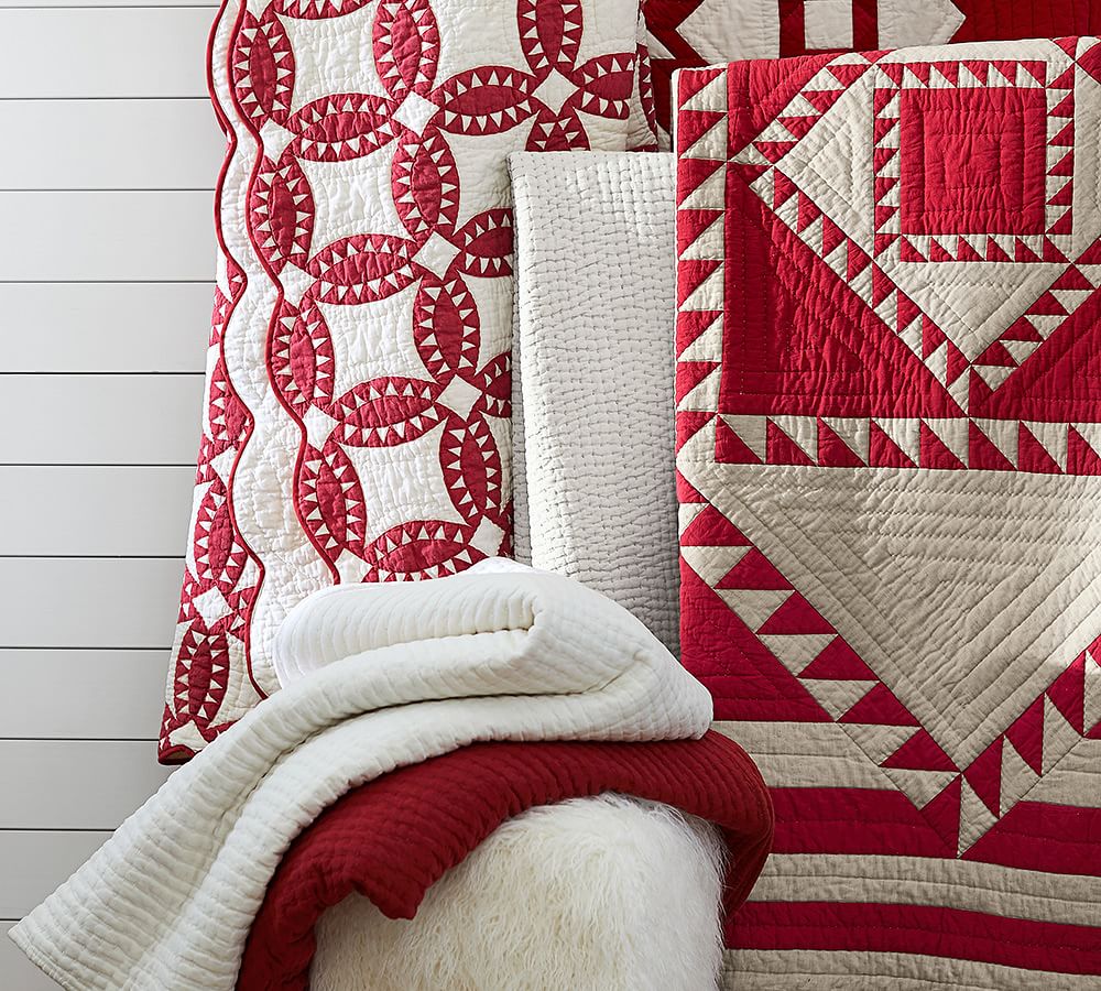Patchwork Arrow Geo Quilt & Sham | Pottery Barn