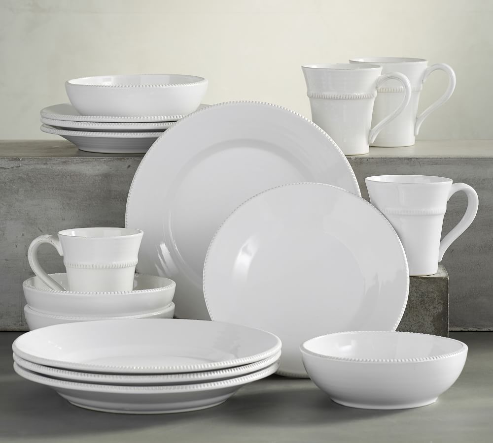 Gabriella Stoneware 16-Piece Dinnerware Set | Pottery Barn