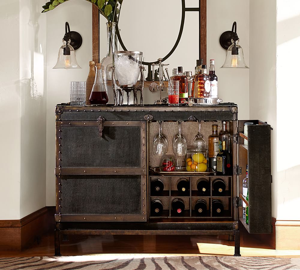 Ludlow Trunk Bar Cabinet | Bar Furniture | Pottery Barn