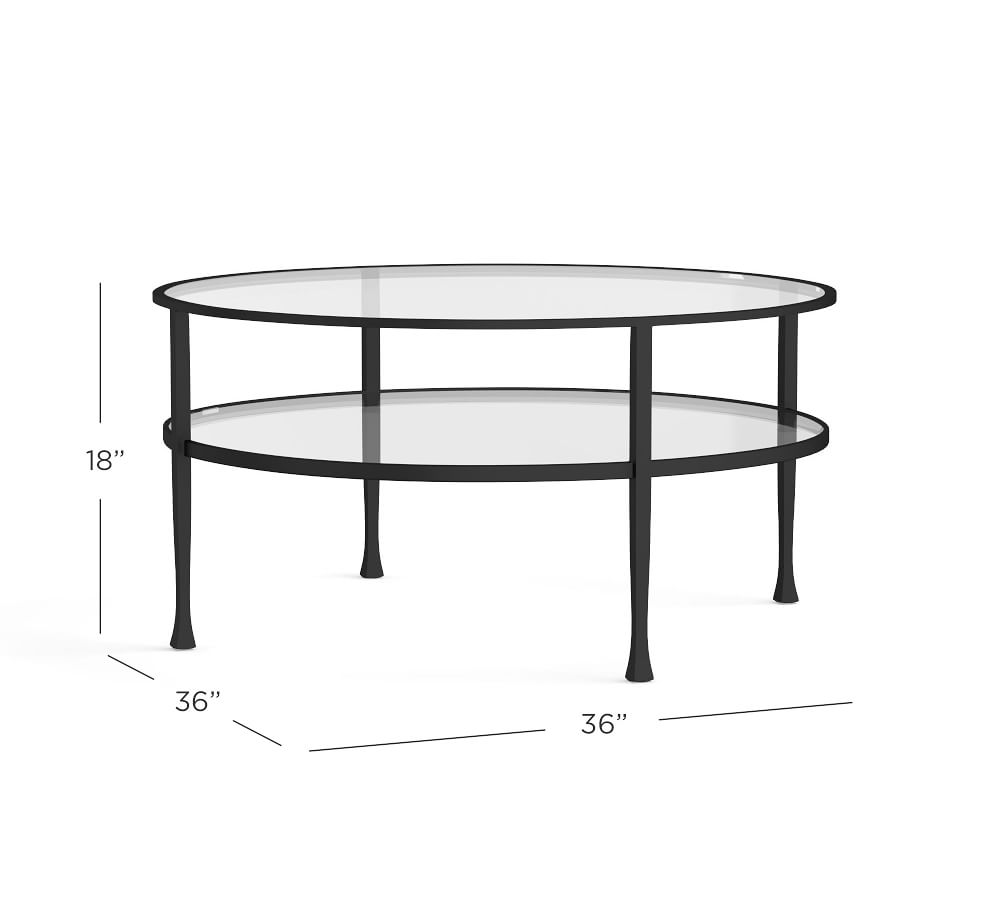 Tanner 36" Round Coffee Table | Pottery Barn