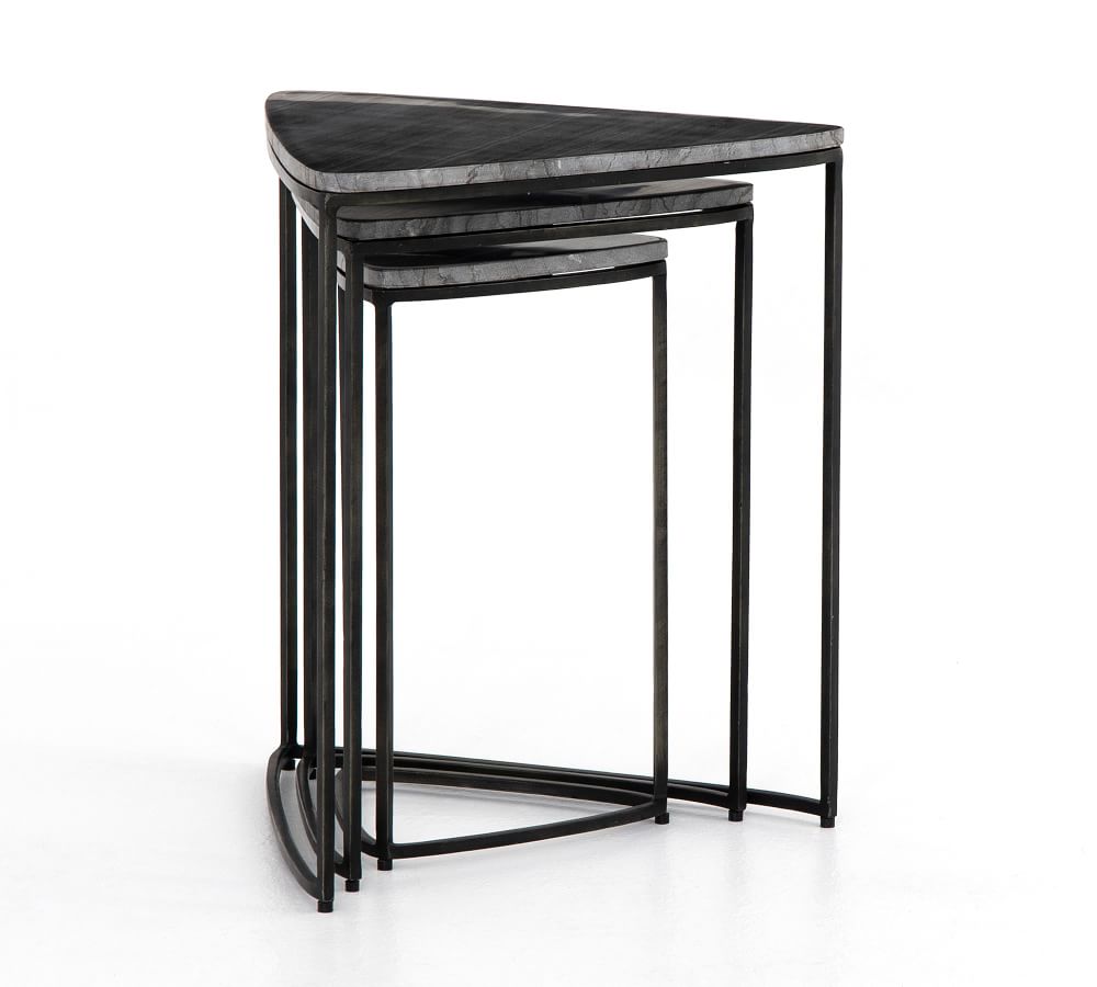 Cecilia Marble Nesting Side Tables | Pottery Barn
