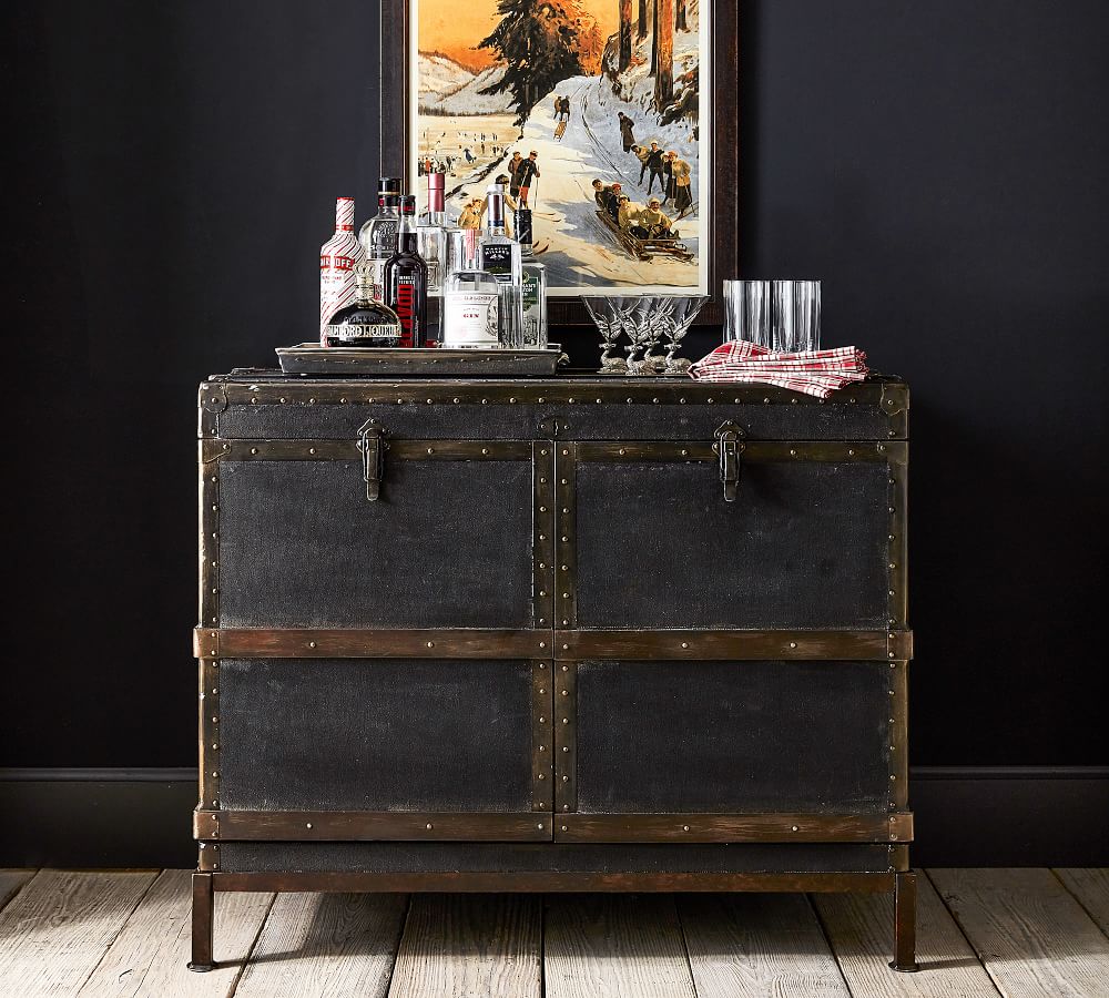 Ludlow Trunk Bar Cabinet | Bar Furniture | Pottery Barn