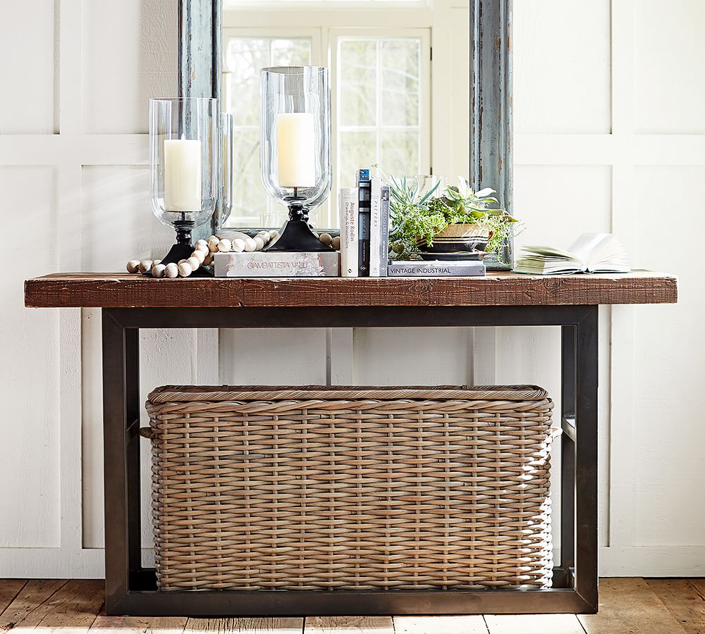 Griffin 68" Reclaimed Wood Console Table | Pottery Barn