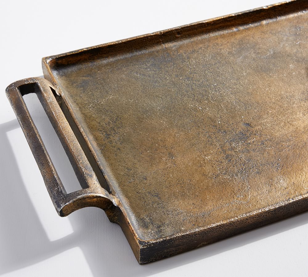 Long Metal Decorative Tray | Pottery Barn