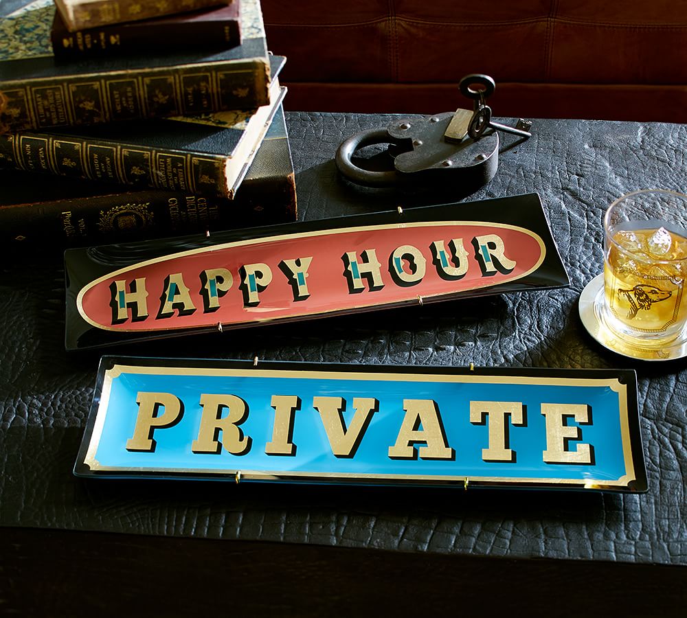 Ken Fulk Decoupage Signs | Wall Decor | Pottery Barn