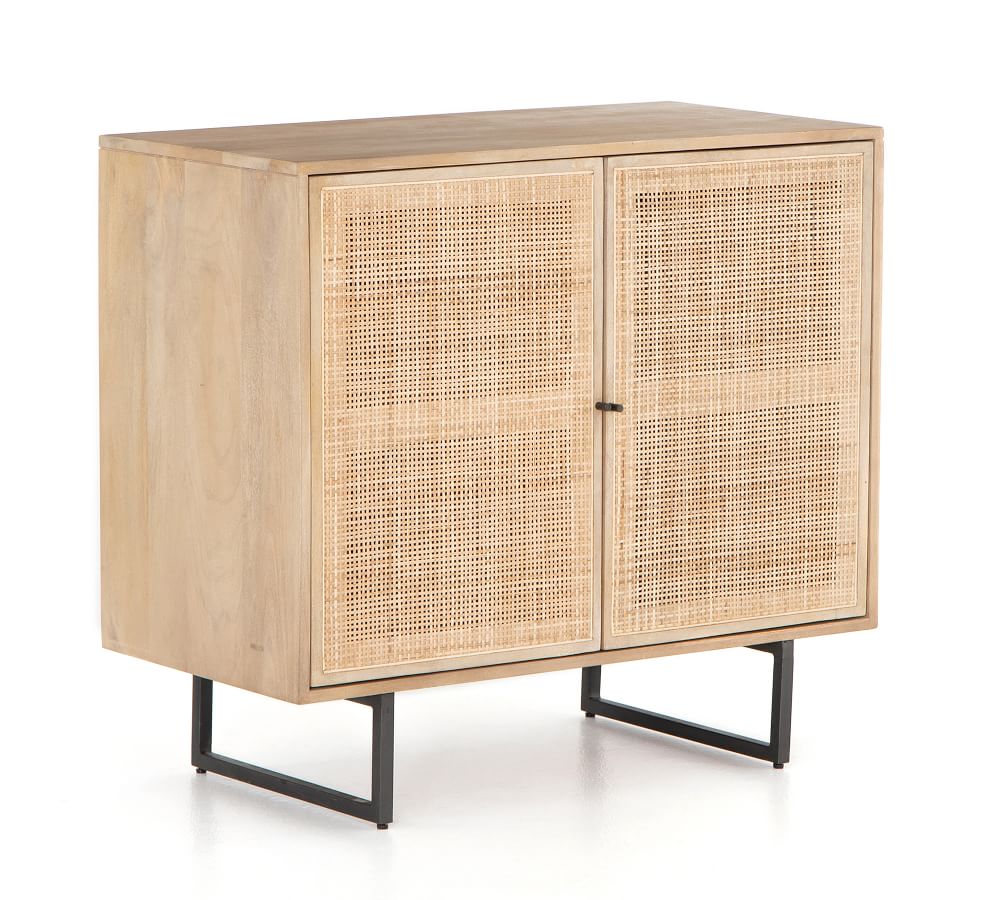 Dolores 35" x 32" Cane Storage Cabinet | Pottery Barn