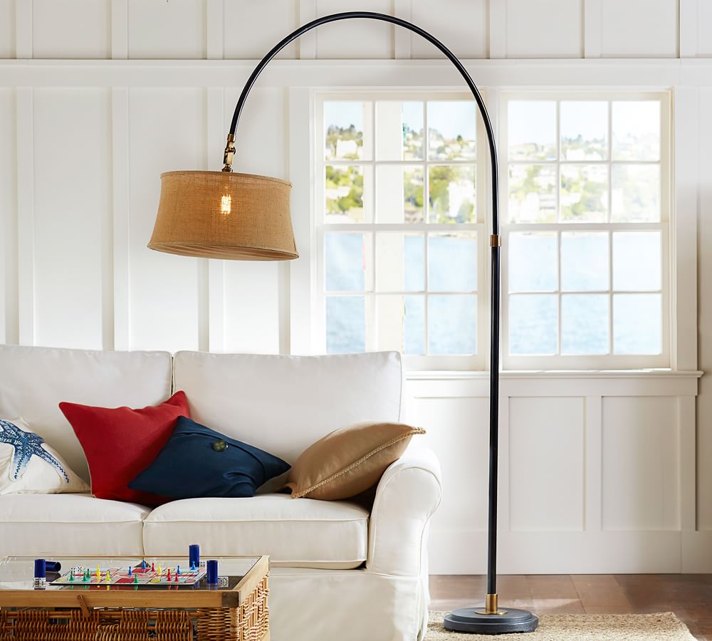 Winslow Metal Arc Sectional Floor Lamp | Pottery Barn