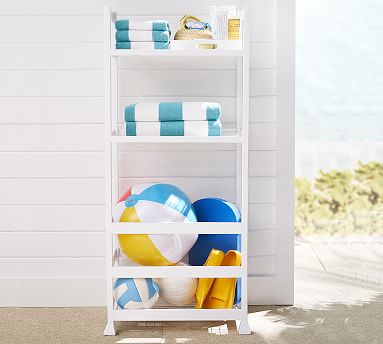 Malibu Pool Storage Tower Shelf | Pottery Barn
