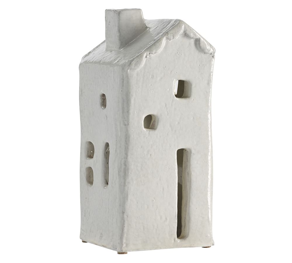 Handmade Ceramic Christmas Village Houses | Pottery Barn