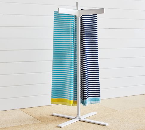 Malibu Pool Towel Valet | Pottery Barn