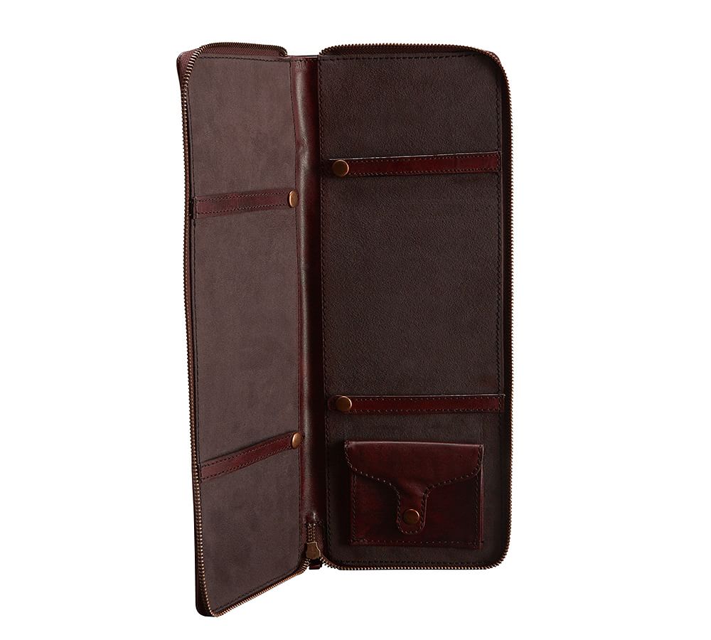 Saddle Leather Travel Tie Case | Pottery Barn