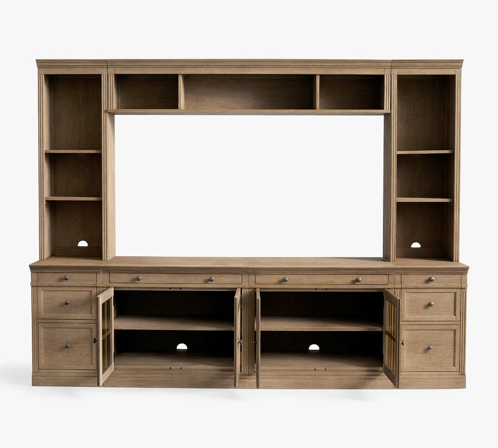 Livingston 7-Piece Entertainment Center | Pottery Barn
