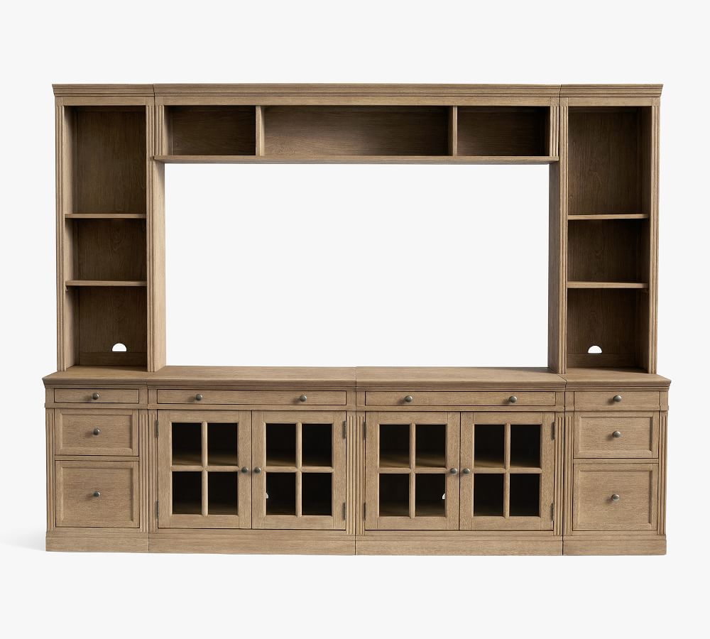 Livingston 7-Piece Entertainment Center | Pottery Barn