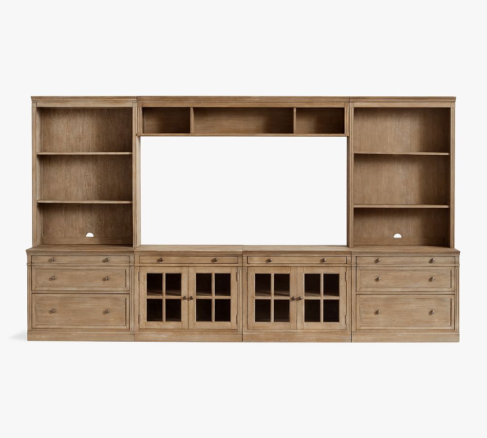 Livingston 7-Piece Entertainment Center | Pottery Barn