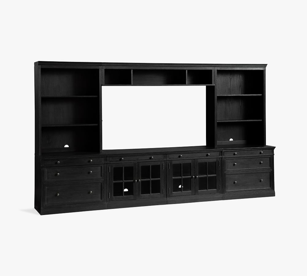 Livingston 7-Piece Entertainment Center | Pottery Barn