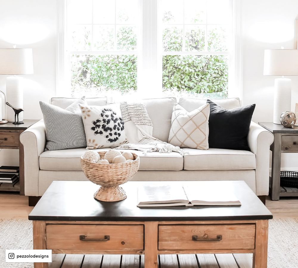 Cameron Roll Arm Fabric Sofa | Pottery Barn