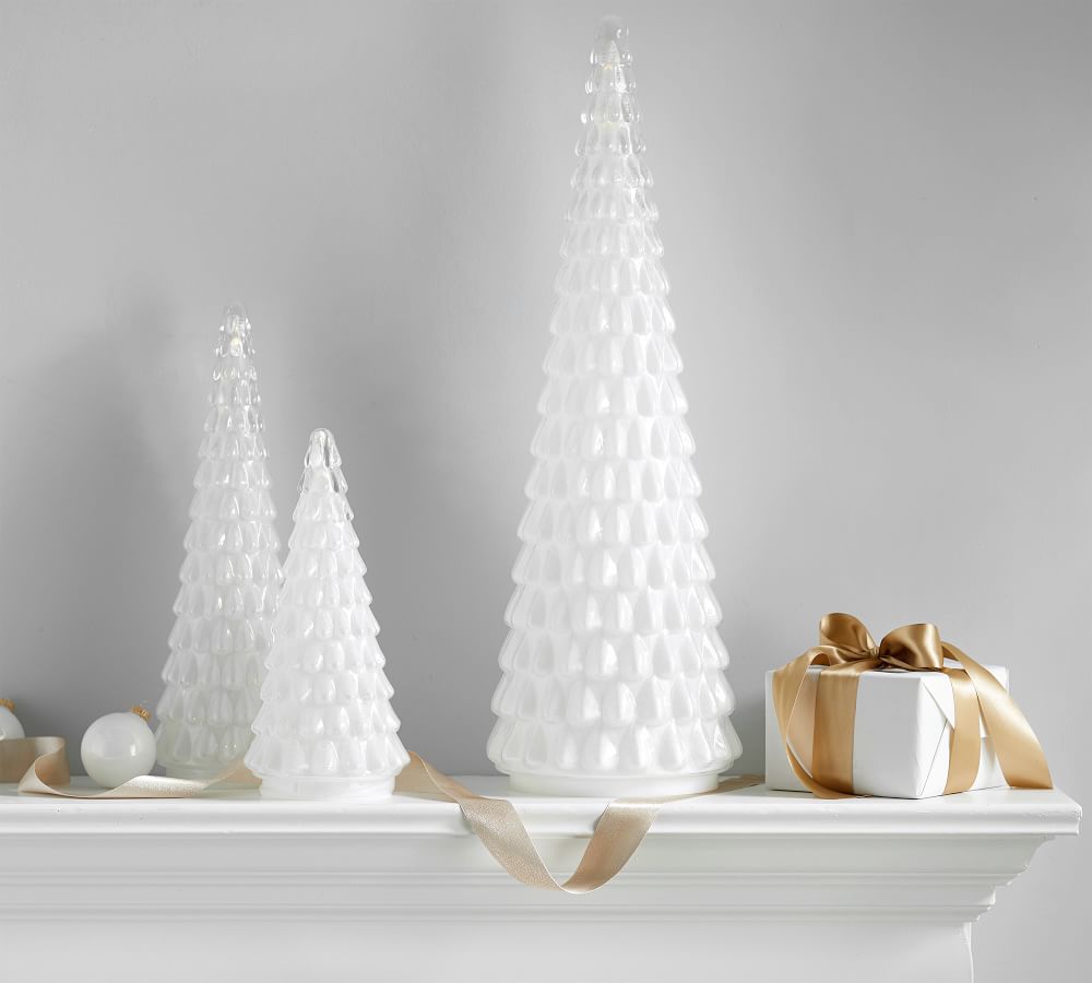 Pre-Lit Beaded Glass Trees | Pottery Barn