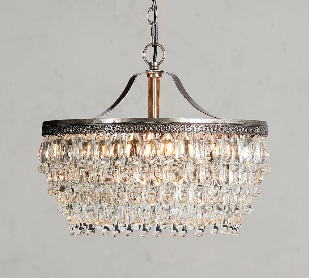 Clarissa Glass Round Chandelier | Pottery Barn