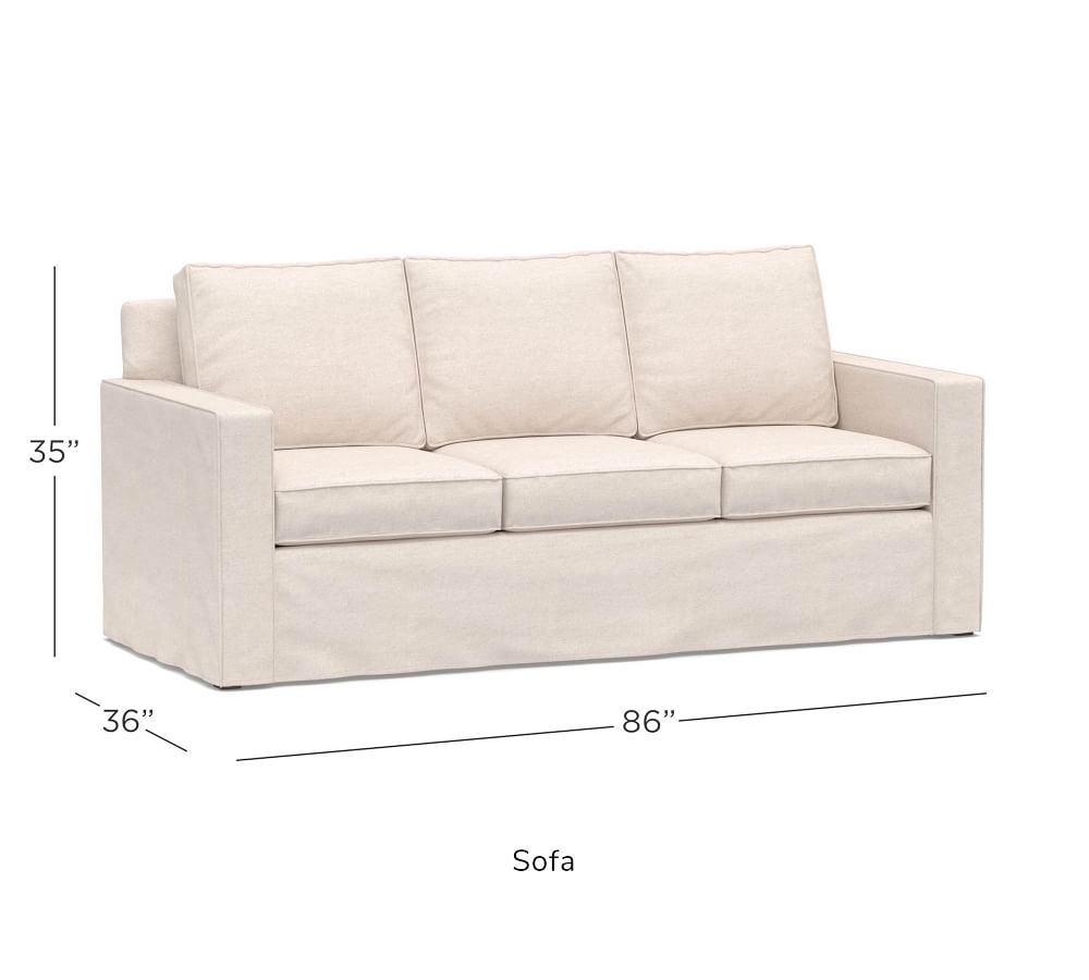 Cameron Square Arm Slipcovered Sofa | Pottery Barn