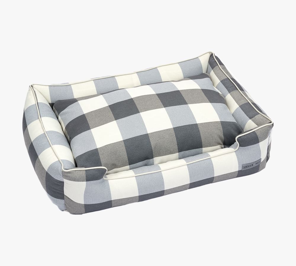Checkered Lounge Pet Bed | Pottery Barn
