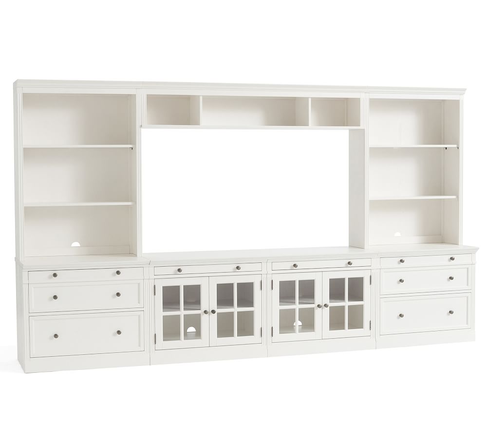 Livingston 7-Piece Entertainment Center | Pottery Barn