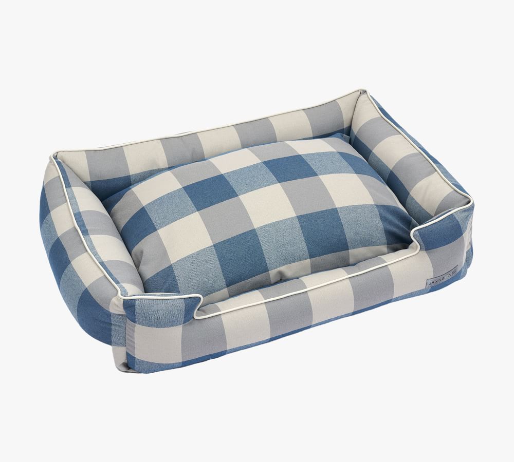 Checkered Lounge Pet Bed | Pottery Barn