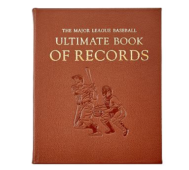 MLB: Ultimate Book of Records Leather-Bound Book | Pottery Barn