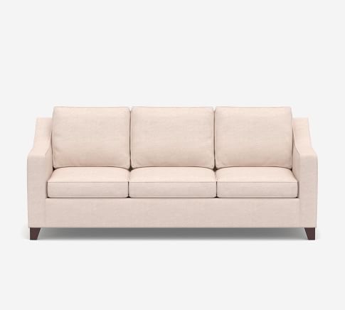 Cameron Slope Arm Slipcovered Side Sleeper Sofa Bed | Pottery Barn