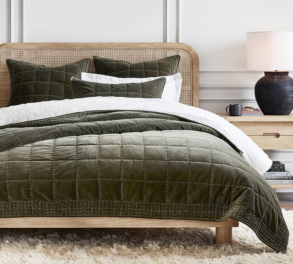 Pottery Barn Velvet Quilt