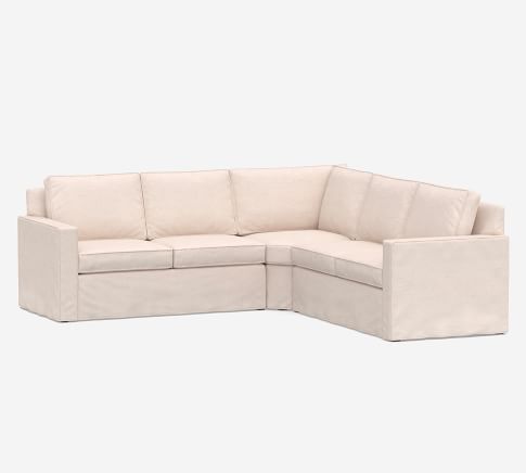 Cameron Square Arm Furniture Slipcovers | Pottery Barn