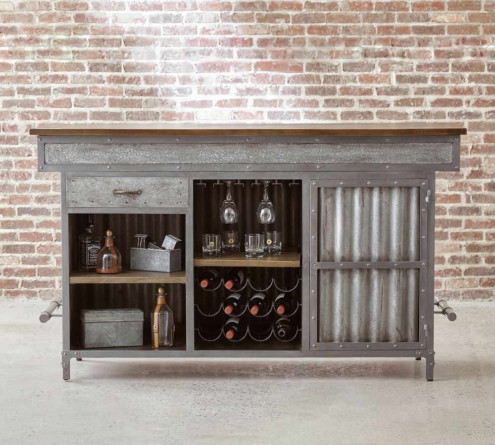 Bone 72" Metal Bar | Pottery Barn