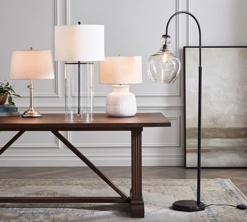Emma Ceramic Round Table Lamp | Pottery Barn
