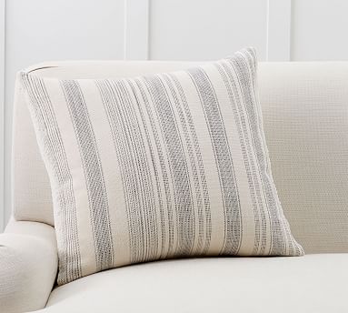 Hawthorn Stripe Sherpa Back Pillow Cover | Pottery Barn