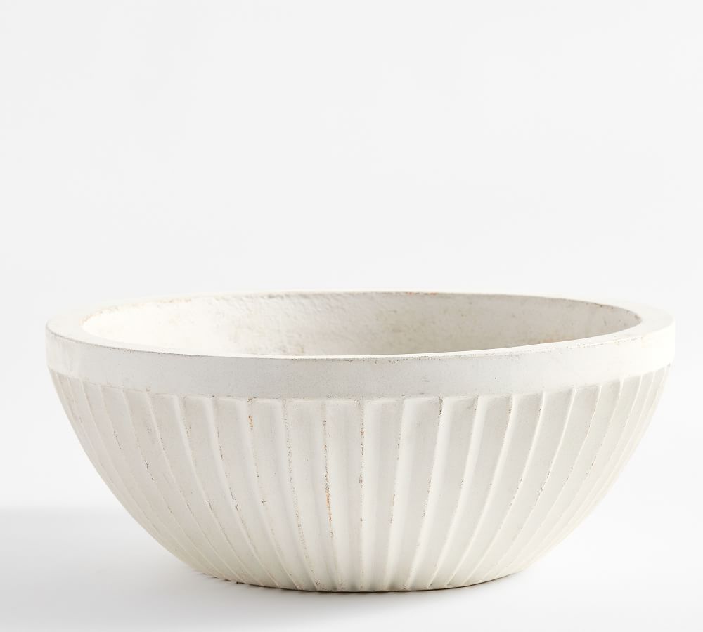 Concrete Fluted Planters | Pottery Barn