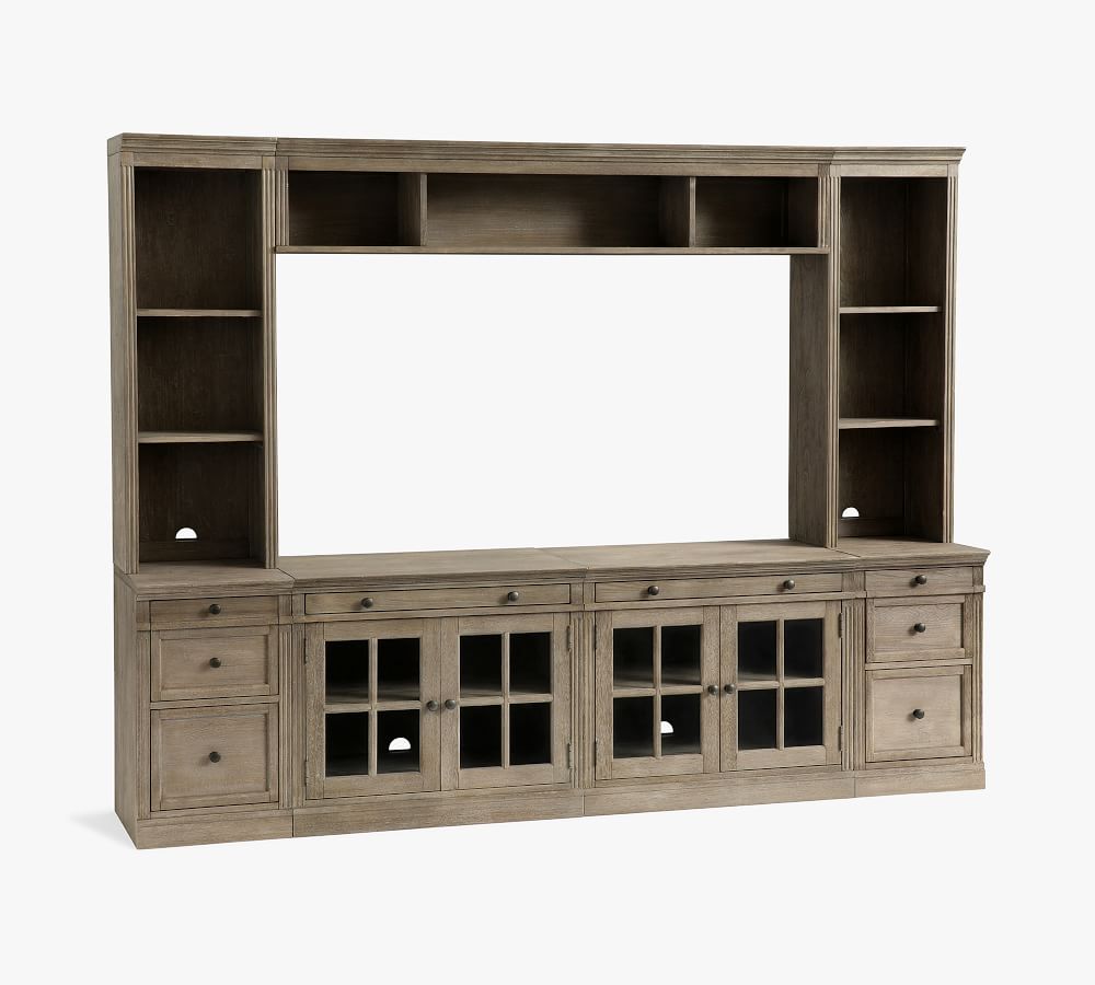 Livingston 7-Piece Entertainment Center | Pottery Barn