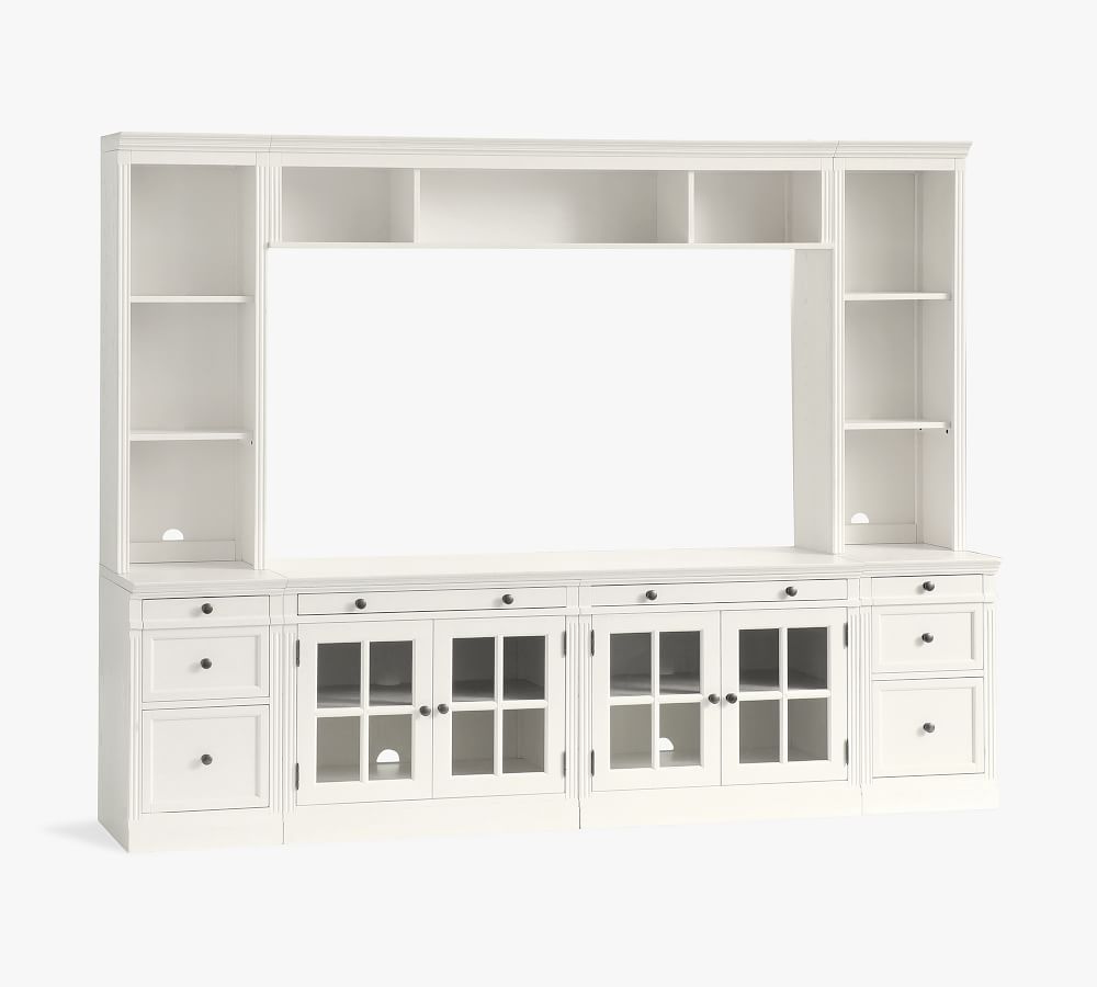 Livingston 7-Piece Entertainment Center | Pottery Barn