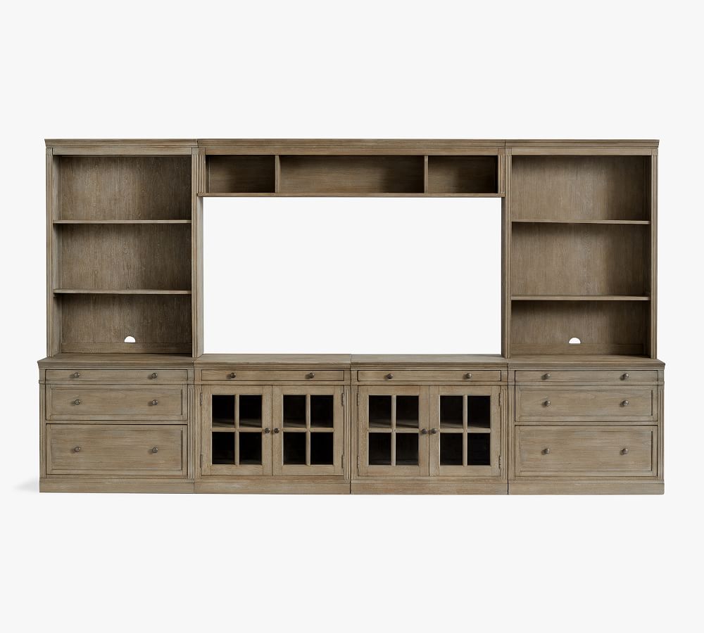 Livingston 7-Piece Entertainment Center | Pottery Barn